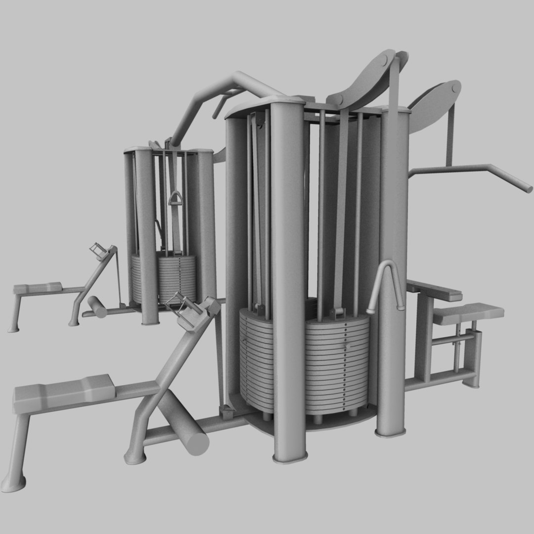 Fitness Workout Machine 3d Model