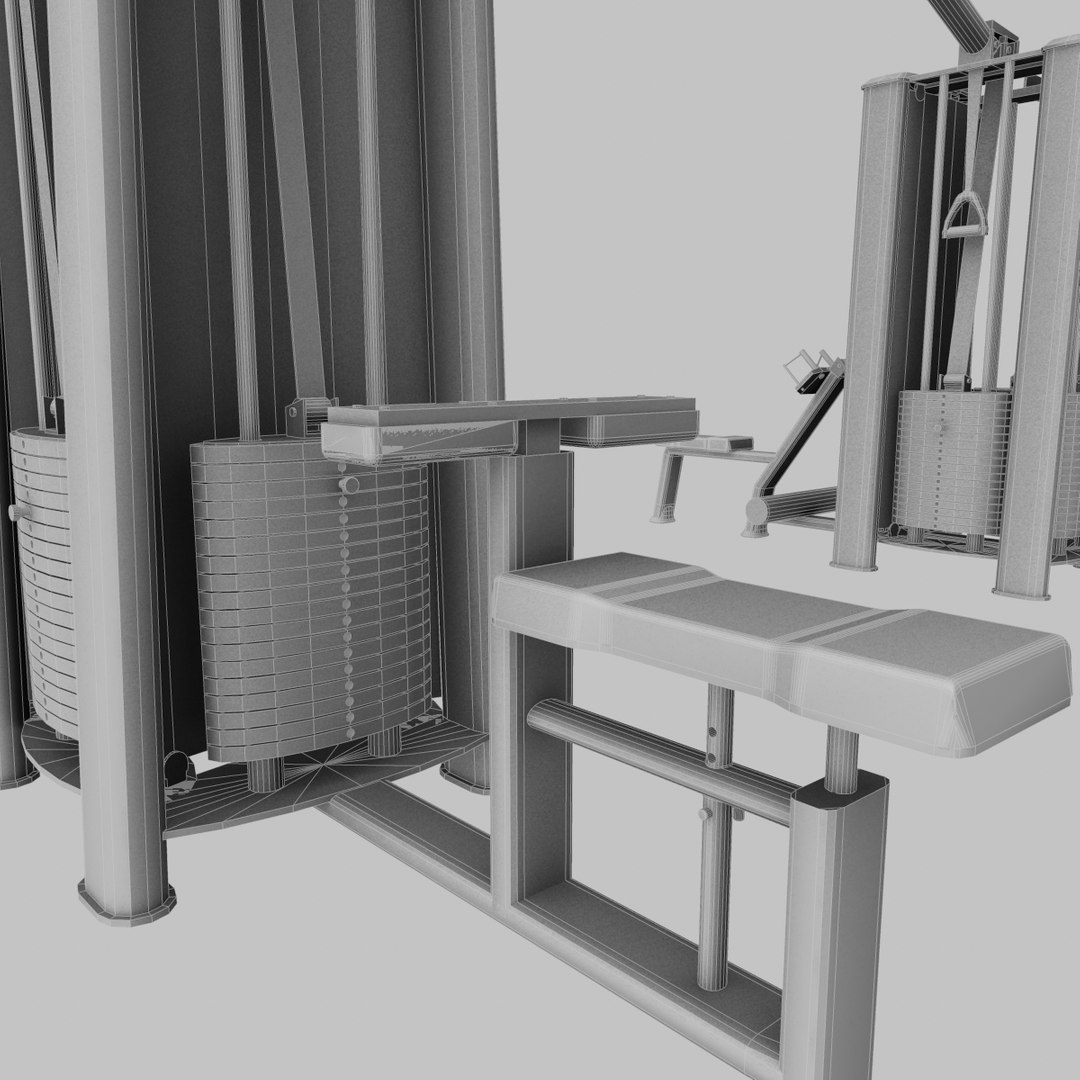 Fitness Workout Machine 3d Model