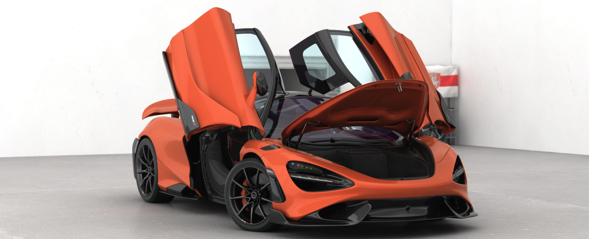 3D model McLaren 765LT 2022 Opening Doors and trunk - TurboSquid 1771289