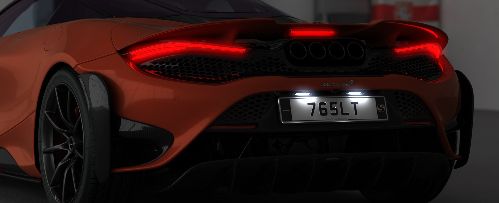 3D model McLaren 765LT 2022 Opening Doors and trunk - TurboSquid 1771289