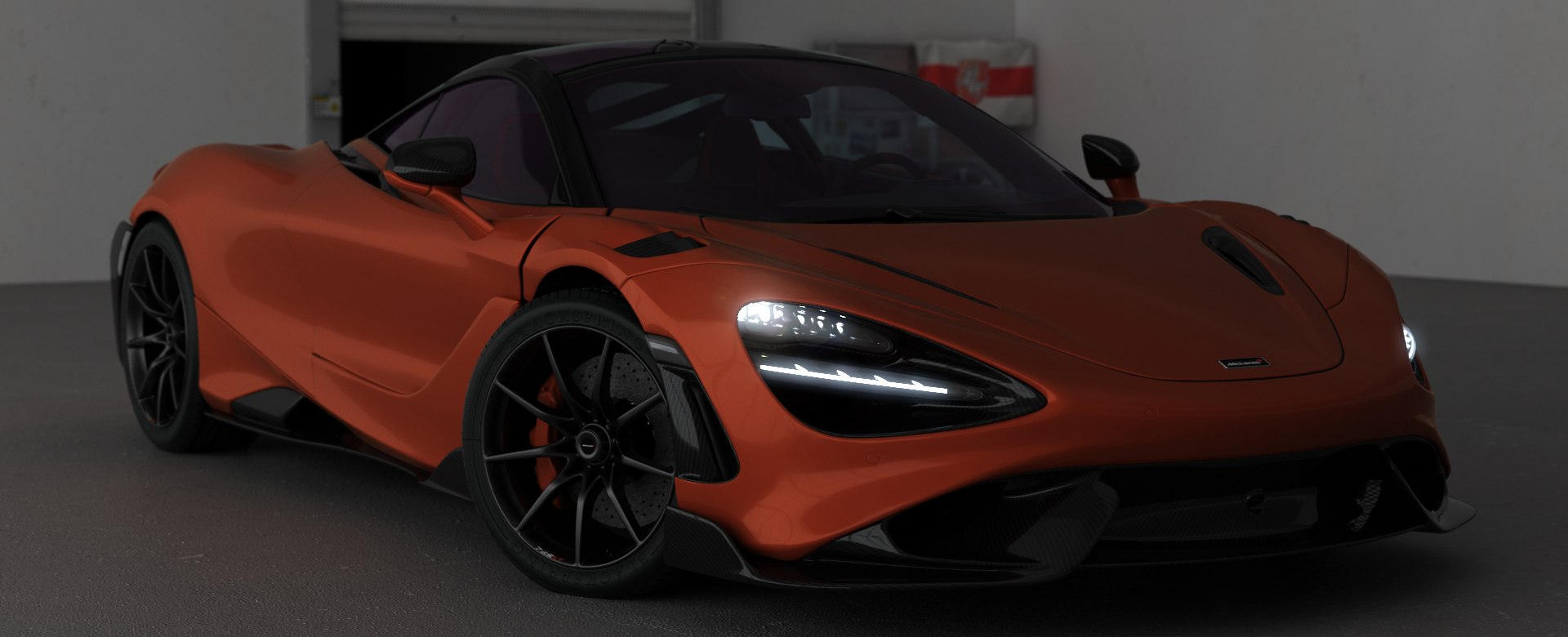 3D model McLaren 765LT 2022 Opening Doors and trunk - TurboSquid 1771289