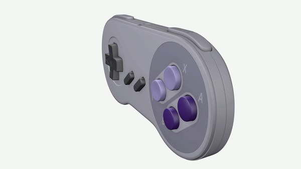 Super nintendo controller model - TurboSquid 1646125