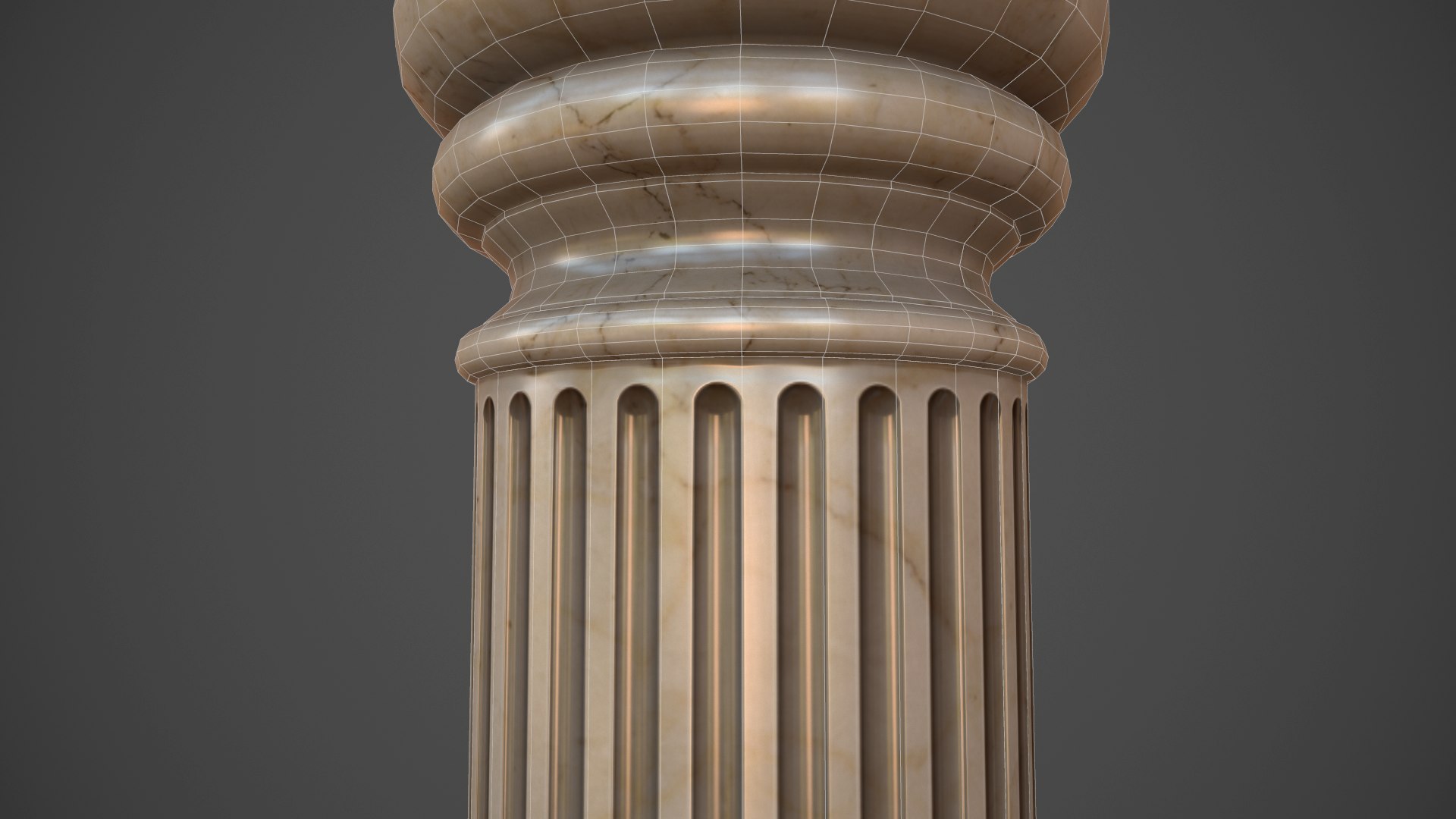 roman greek column 3d 3ds