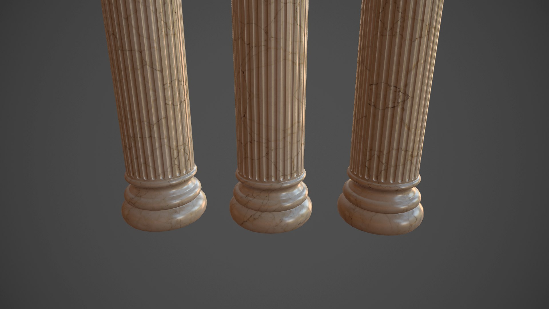roman greek column 3d 3ds