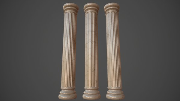 Free Blender Pillars Models | TurboSquid