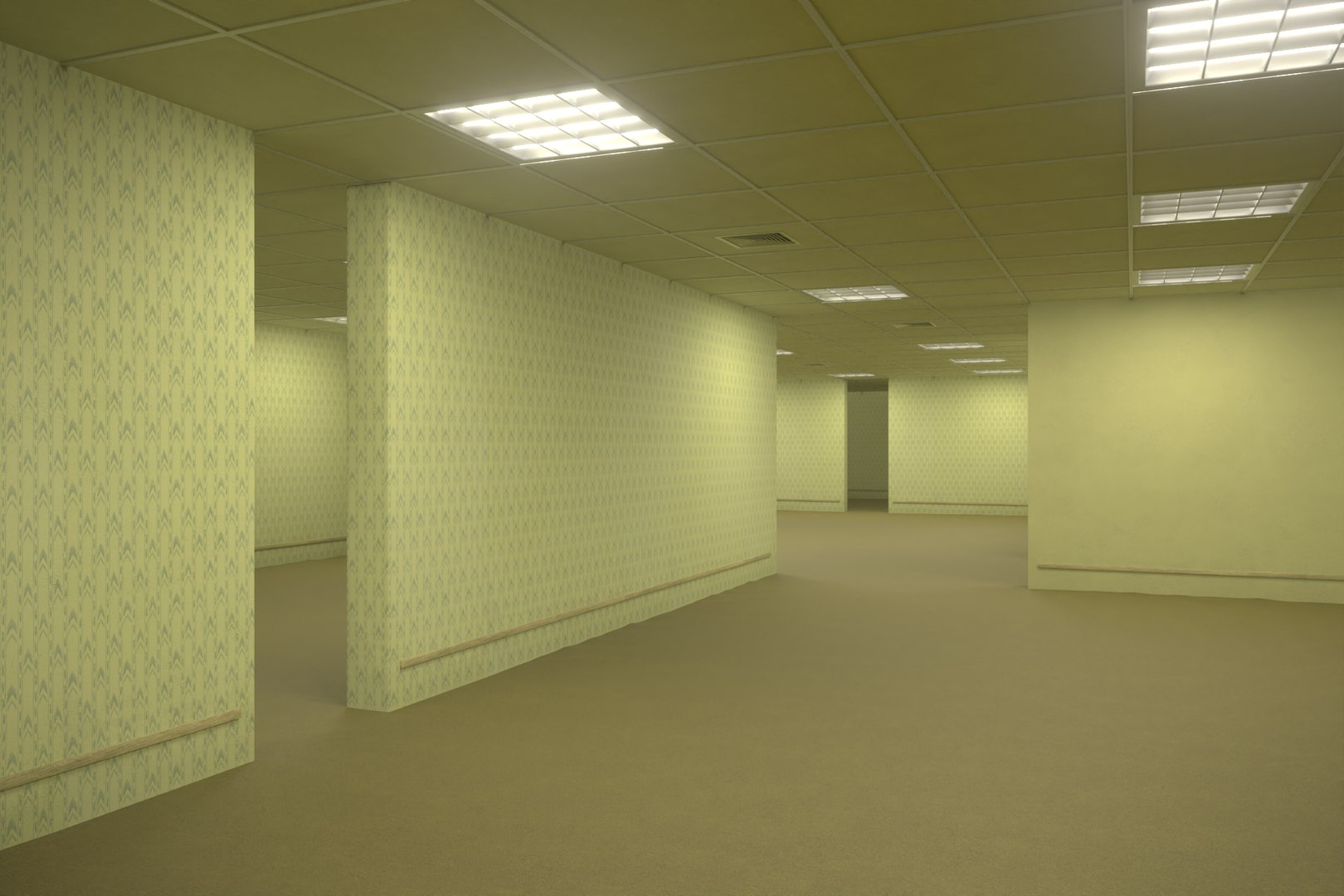 The Backrooms 3D Model - TurboSquid 1954953