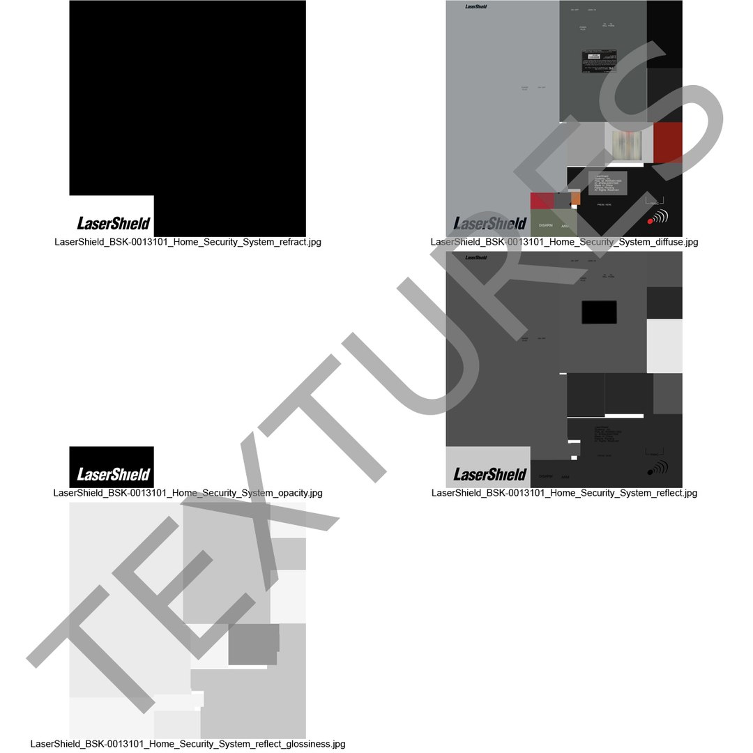 home security lasershield set 3d model