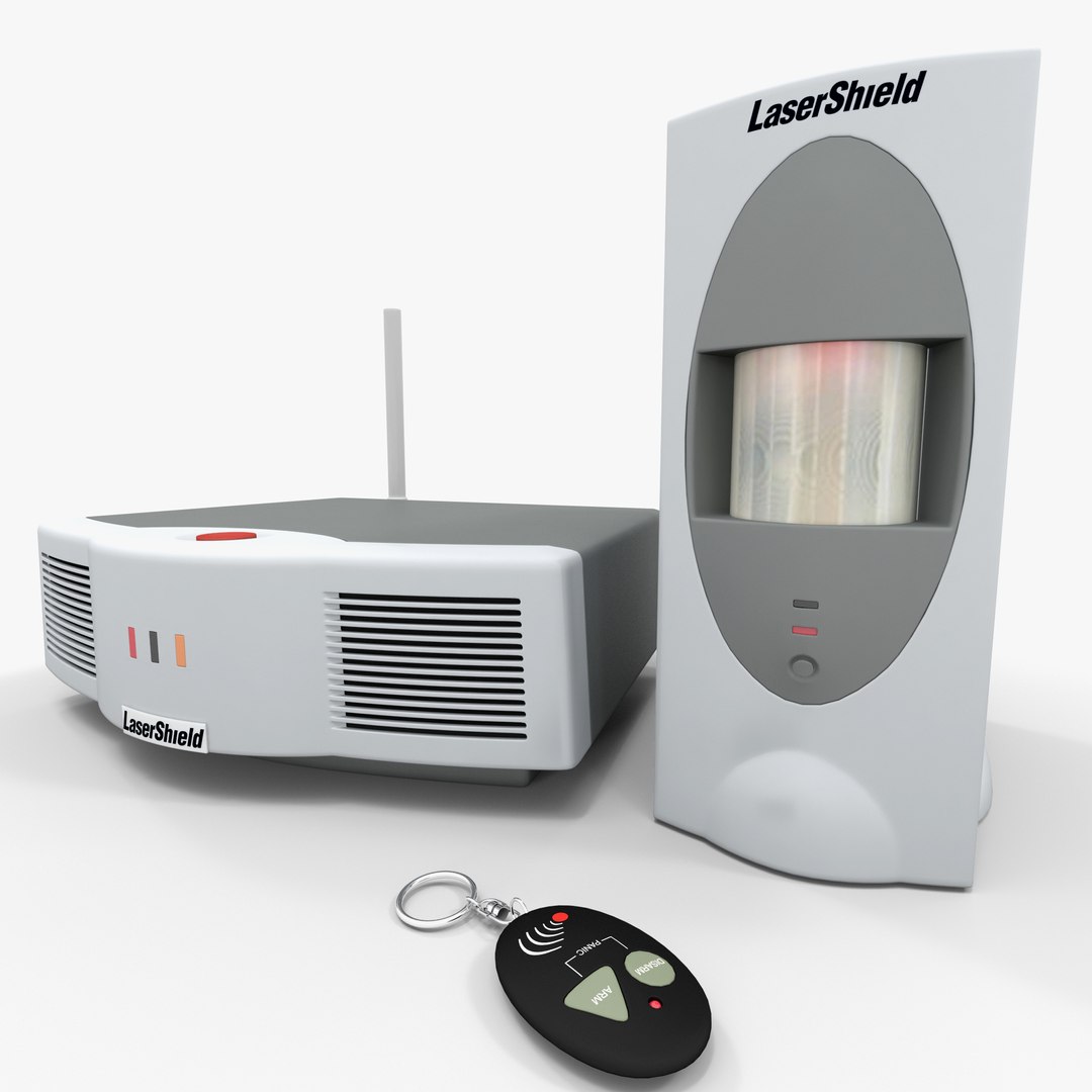 home security lasershield set 3d model