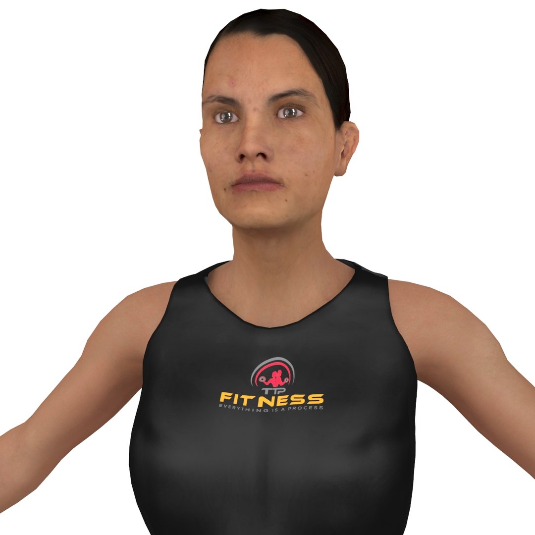 Fitness Female Athlete 3D Model - TurboSquid 1303498