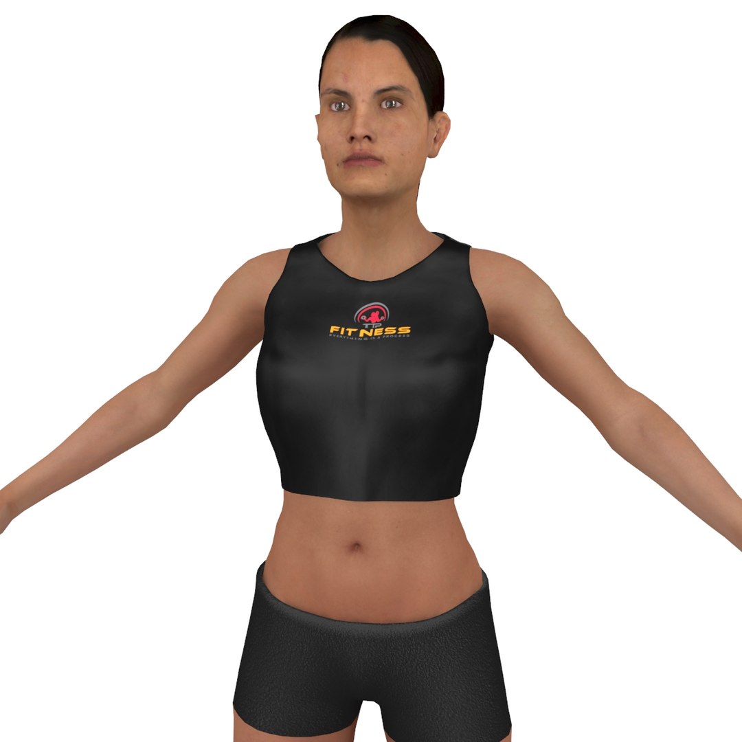 Fitness Female Athlete 3D Model - TurboSquid 1303498