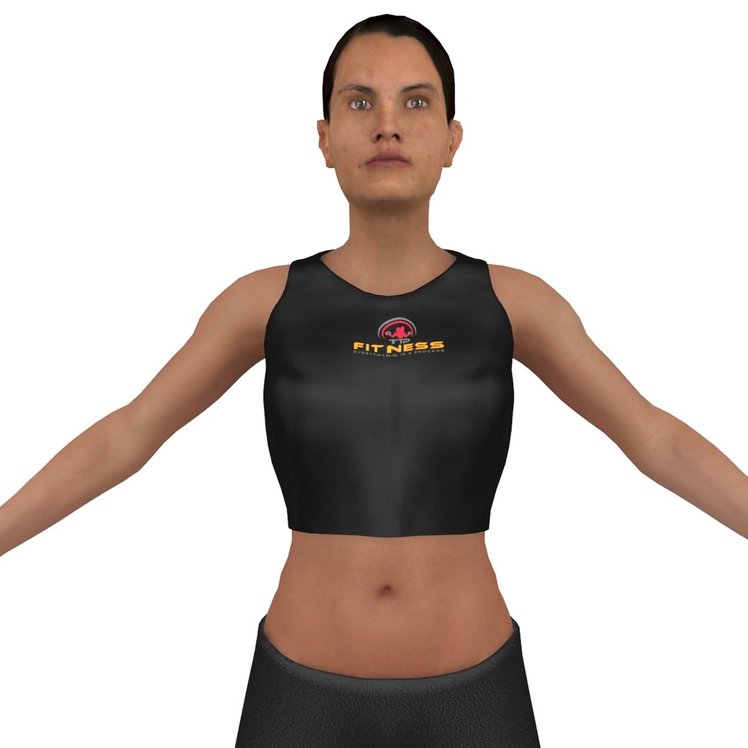 Fitness Female Athlete 3D Model - TurboSquid 1303498