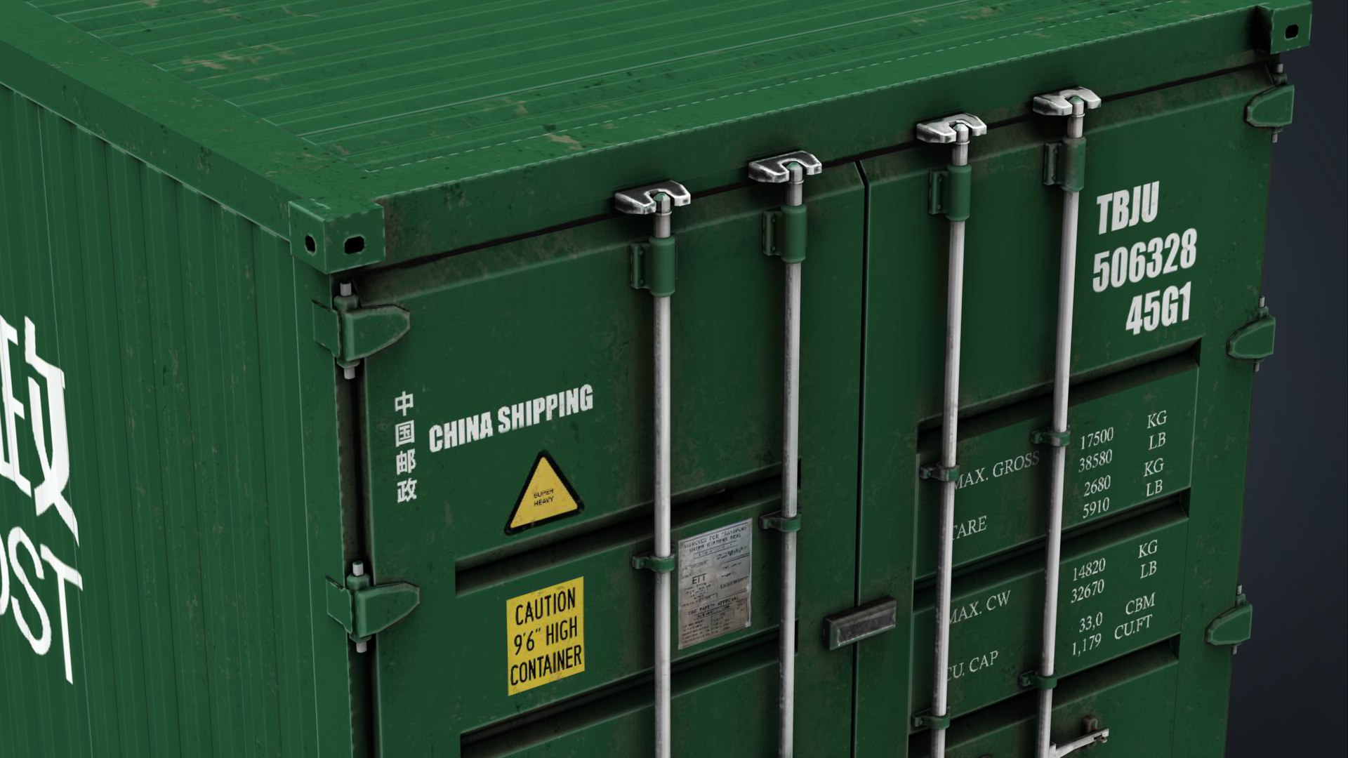 China post container 3D - TurboSquid 1352961