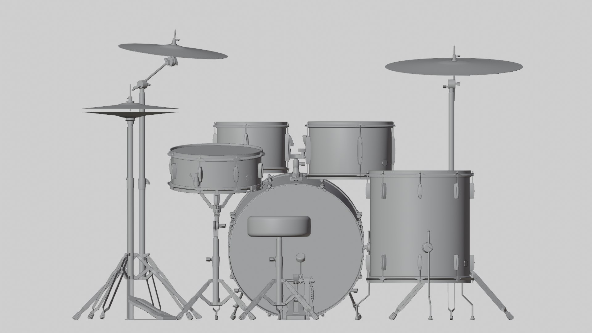 3D Drum Kit - TurboSquid 1968450