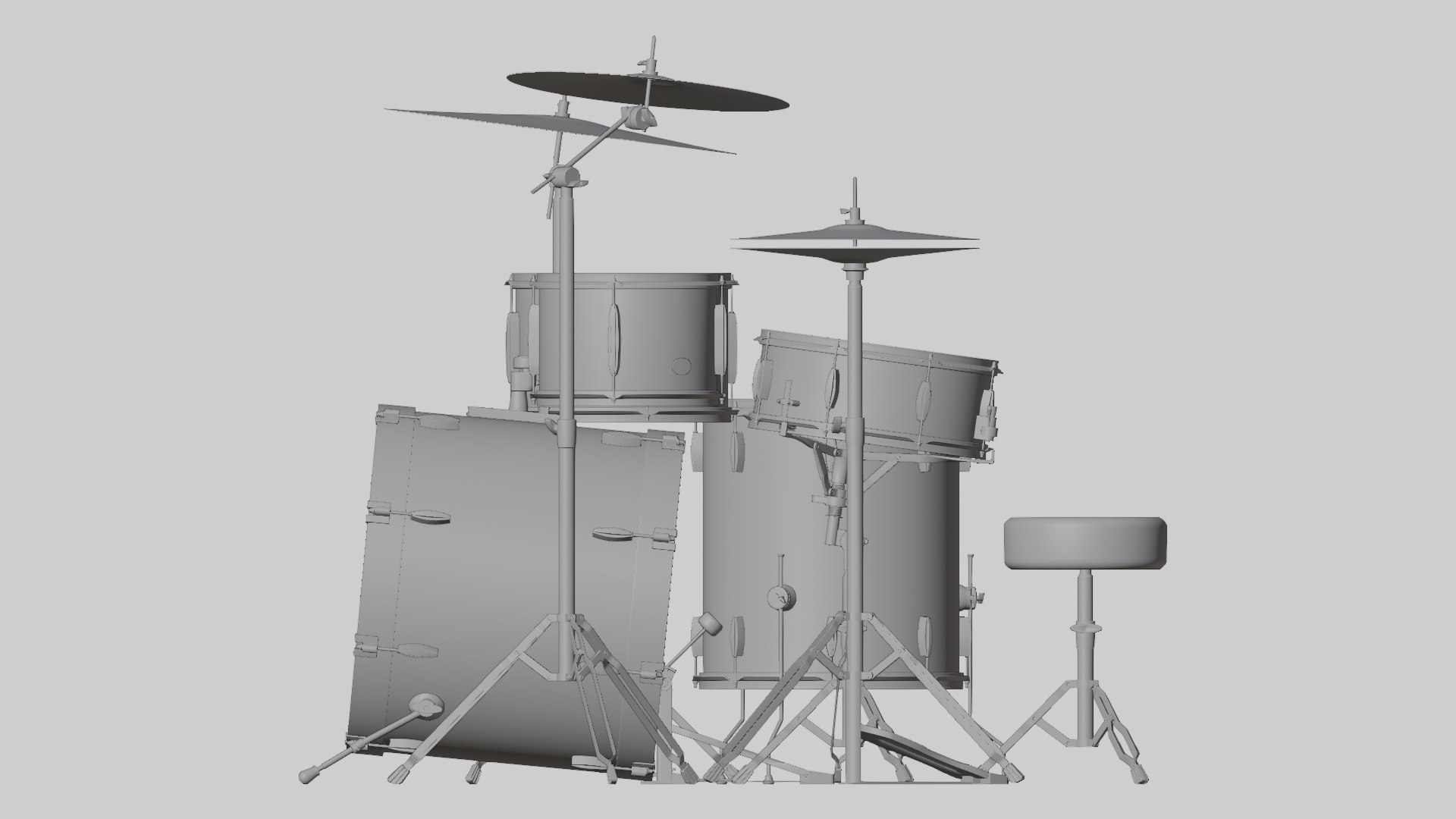 3D Drum Kit - TurboSquid 1968450