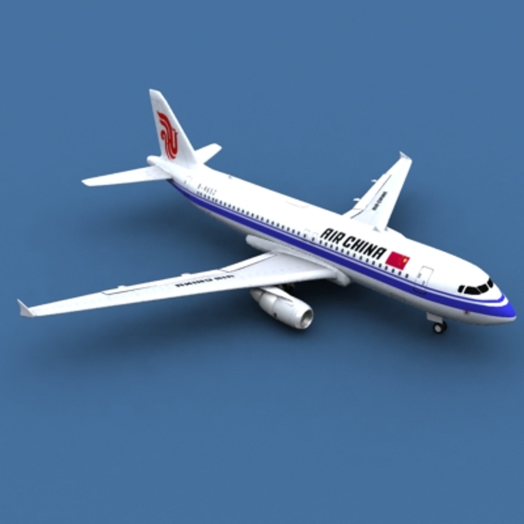 Airbus A320 Air China 3d Model