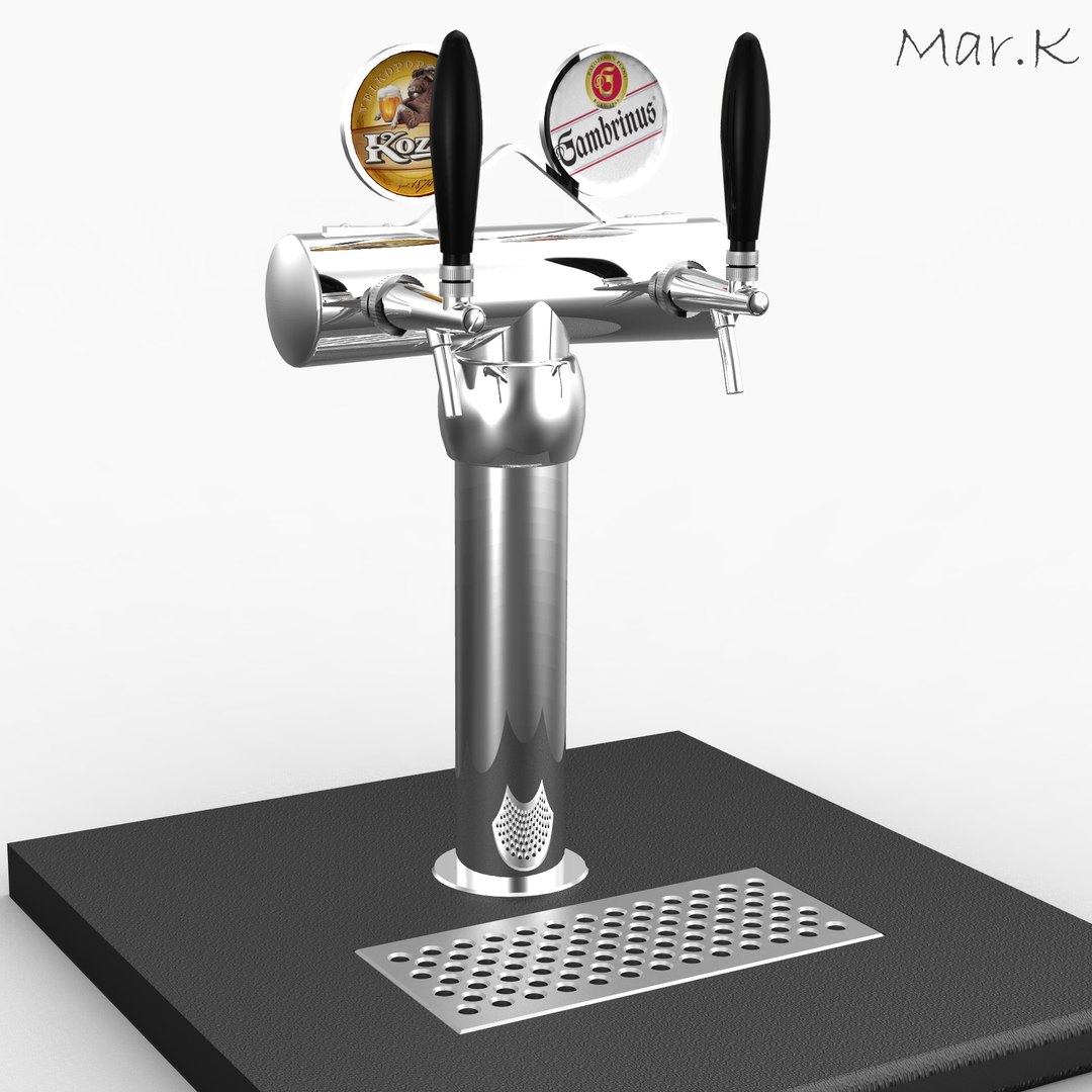 3d Model Beer Tower 2