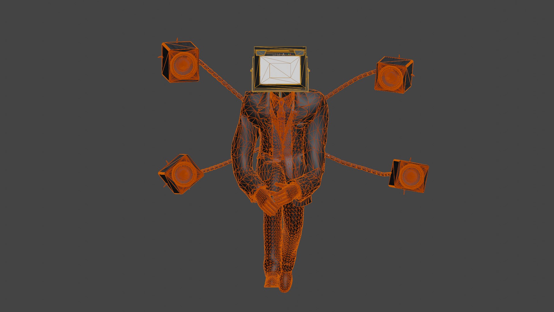 3D Large Tvman Model - TurboSquid 2270578