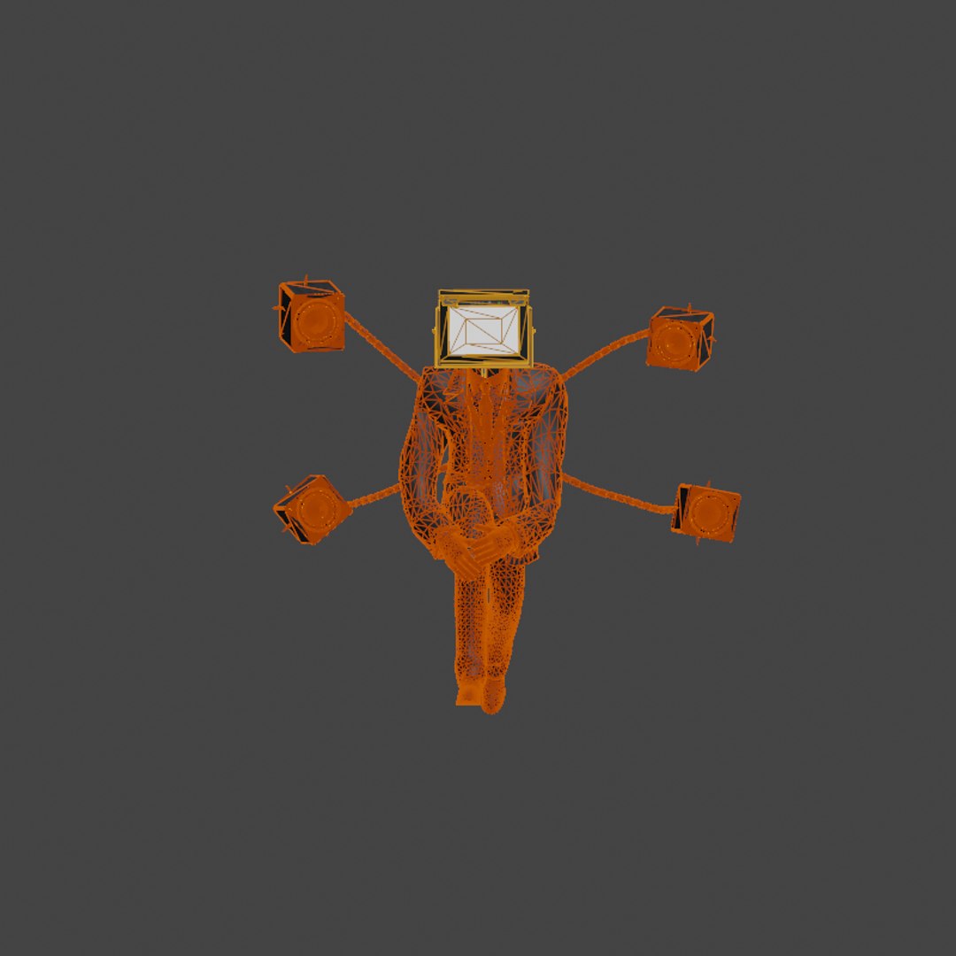 3D Large Tvman Model - TurboSquid 2270578