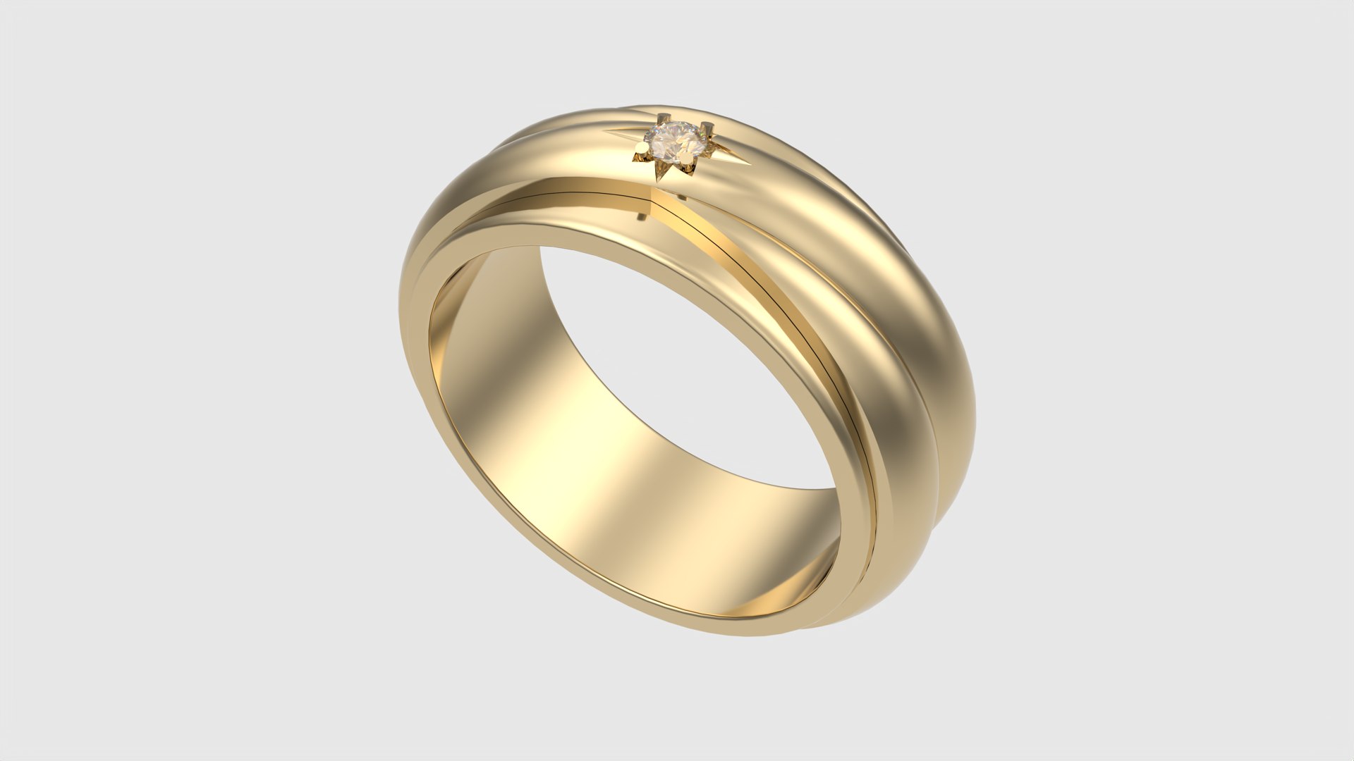 3D Single Stone Bold Design Ring JDBCo Model - TurboSquid 2346434