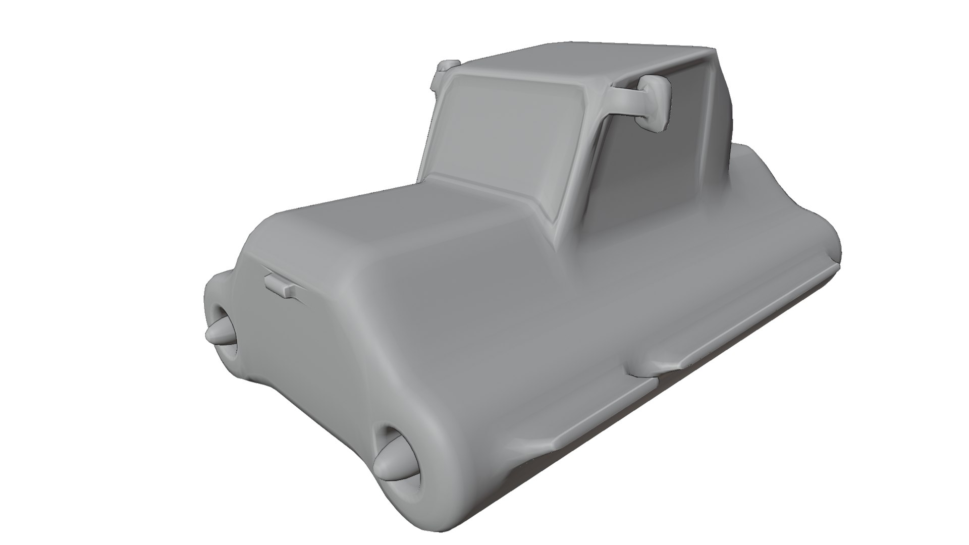 3D Simple Futuristic Cab 2090 Toy Car Model - TurboSquid 1931586