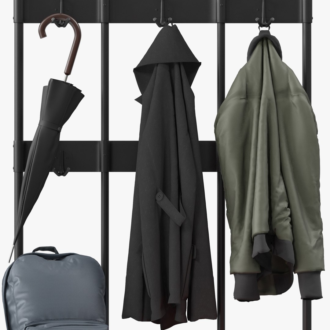 3D ikea pinnig coat rack - TurboSquid 1277448