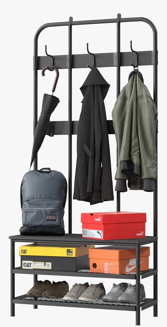 3D ikea pinnig coat rack - TurboSquid 1277448