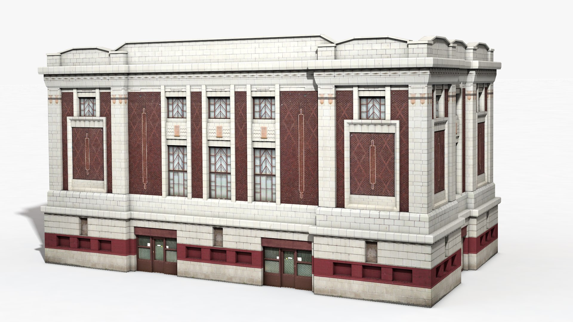 Apartment Building Low Poly 3D Model - TurboSquid 2073503