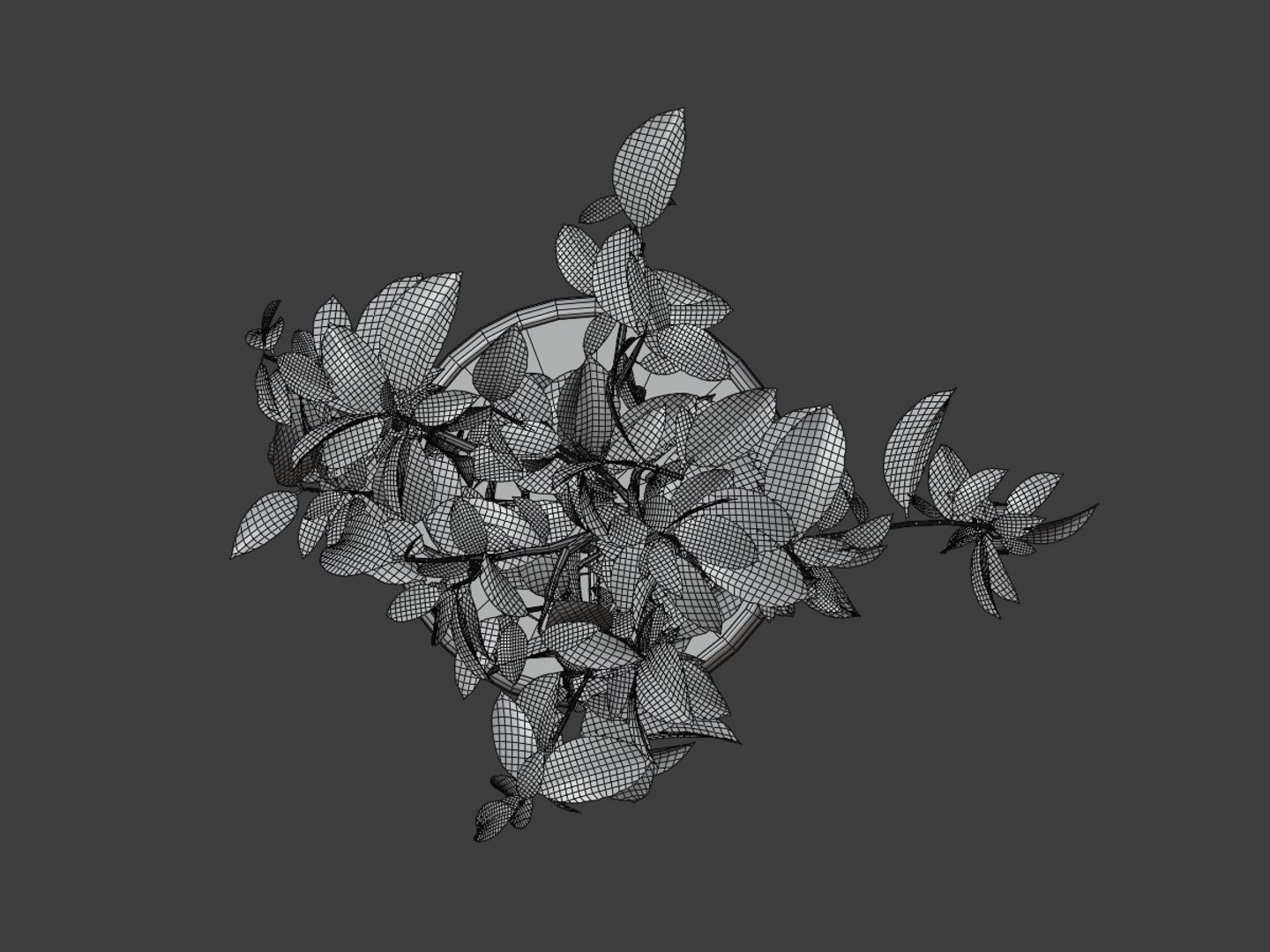 Plant lemons tree leaves model - TurboSquid 1622366