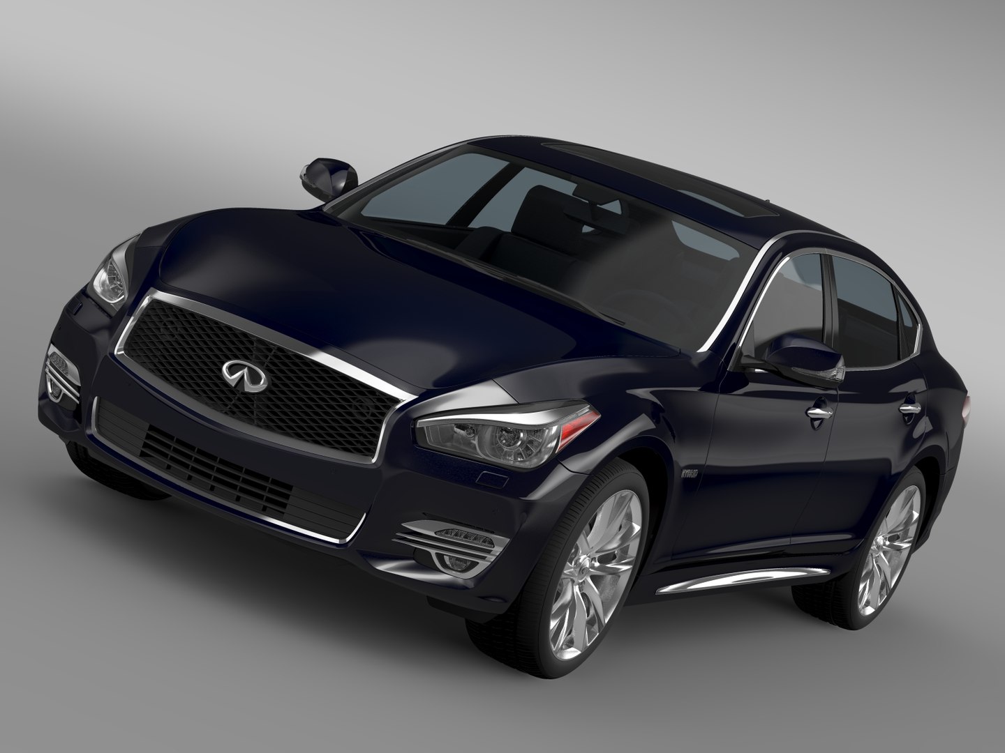 3d Model Infiniti Q70 Hybrid L