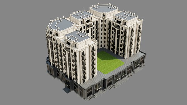 Residental Building 3D 모델 - TurboSquid 2029069