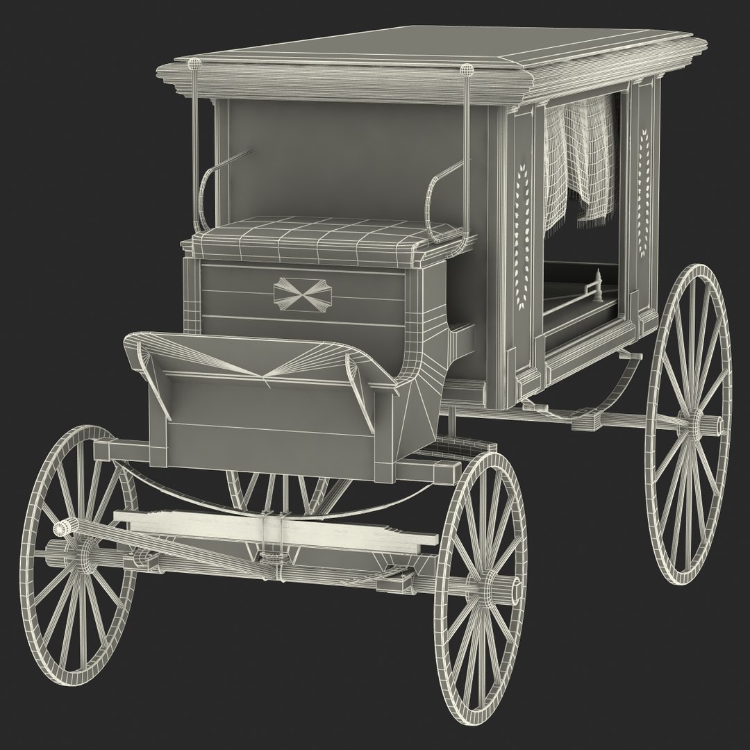 3d Model Hearse Wagon