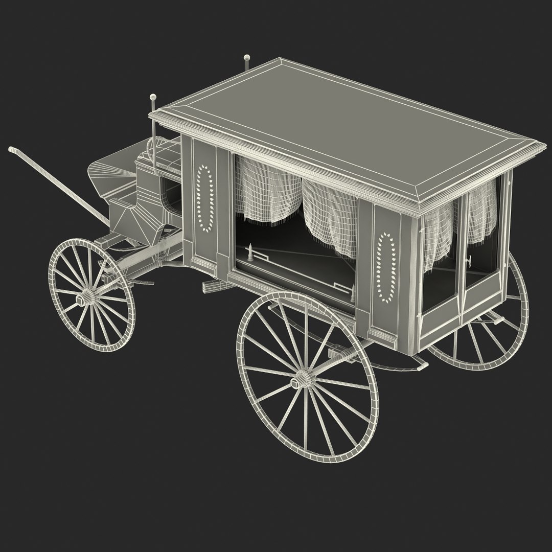 3d Model Hearse Wagon