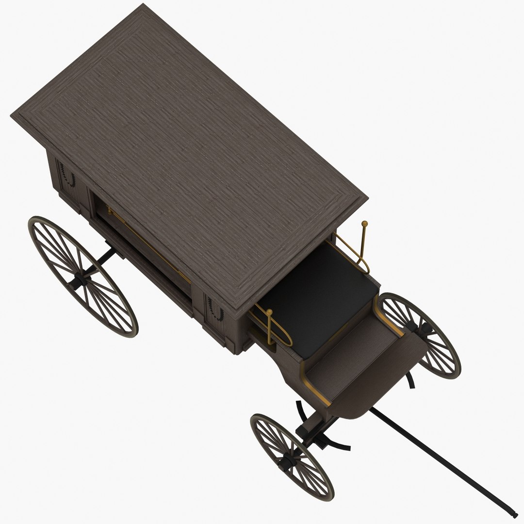 3d Model Hearse Wagon