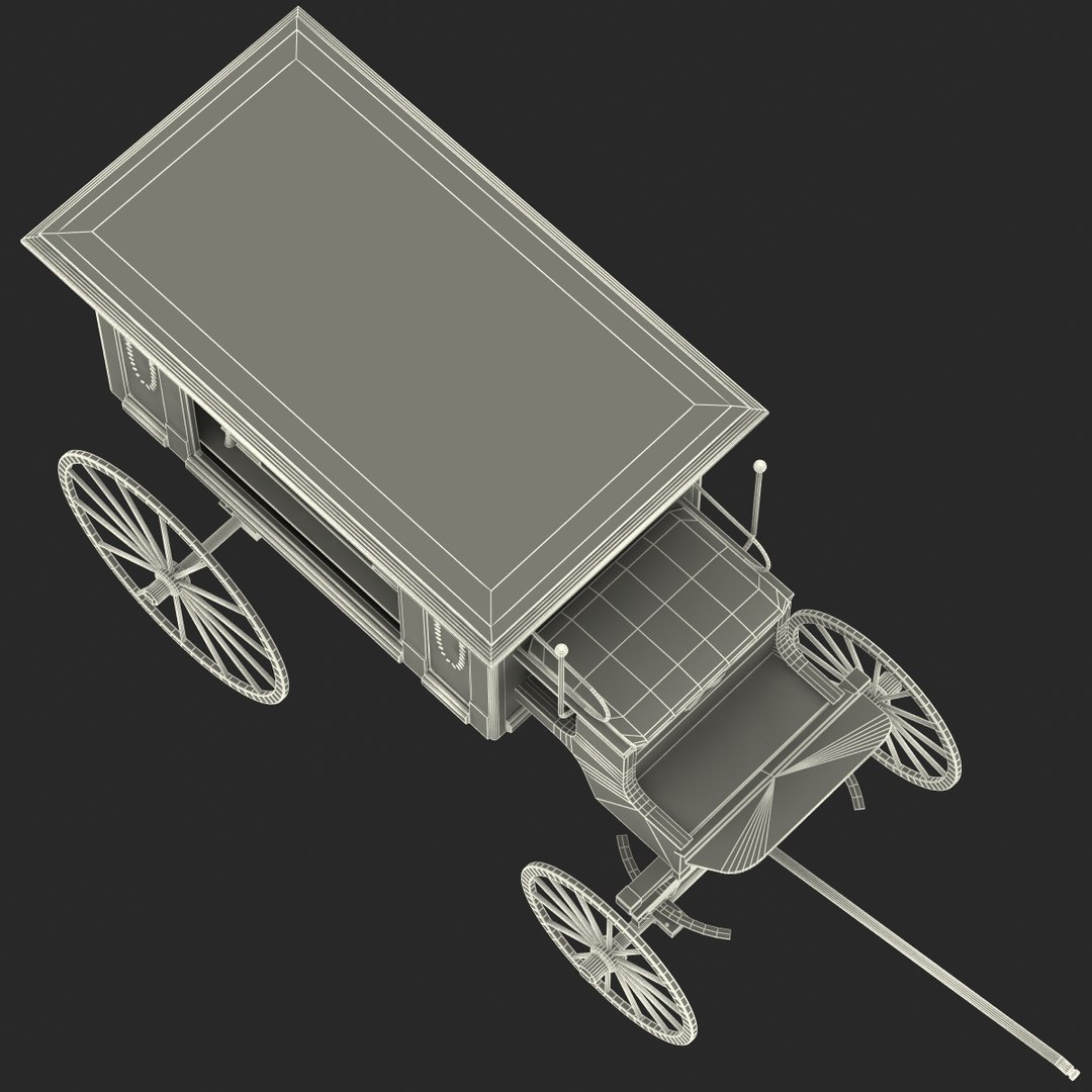3d Model Hearse Wagon