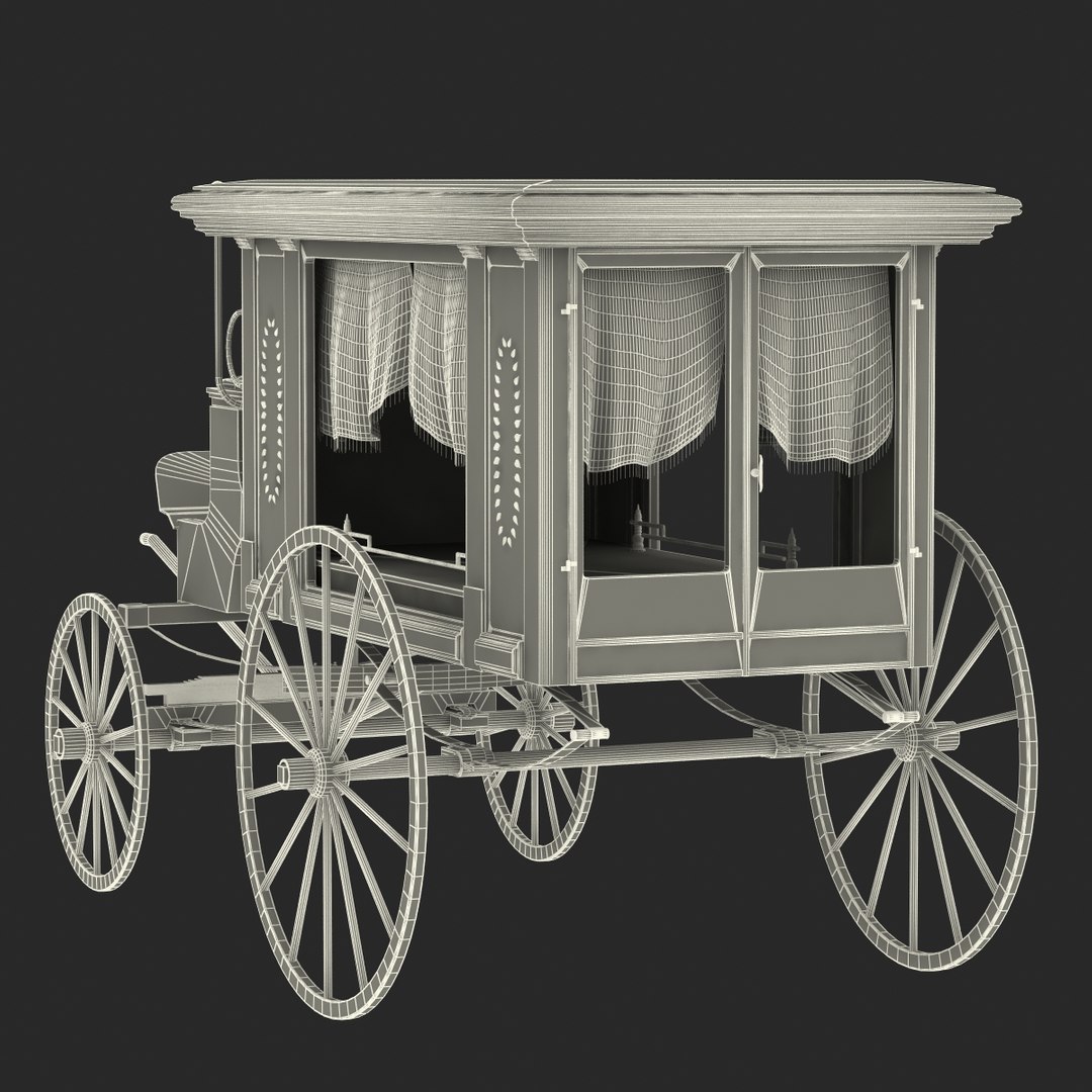 3d Model Hearse Wagon