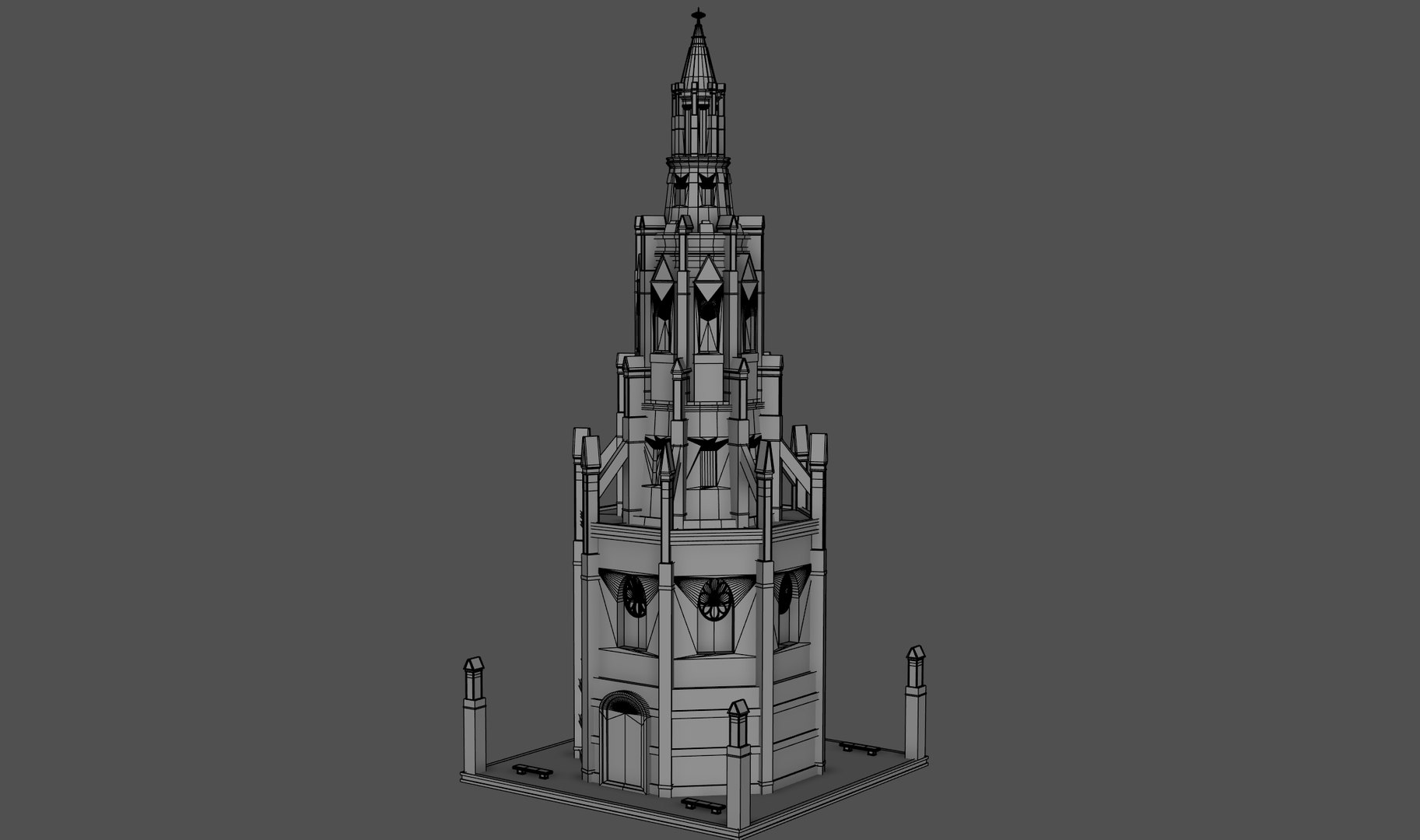3D Model Ancient Tower Building - TurboSquid 2309528