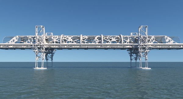 3D futuristic bridge - TurboSquid 1511634