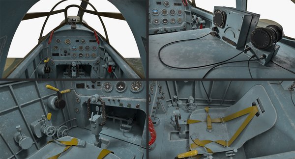 3d la-5 wwii soviet fighter aircraft model