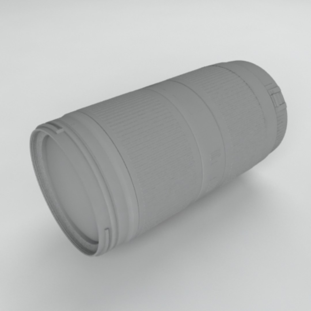 digital slr camera lens 3d model
