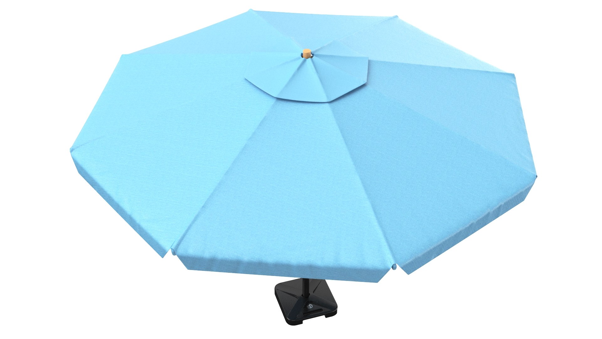 3D Two Detailed Patio Umbrellas Model - TurboSquid 2126721