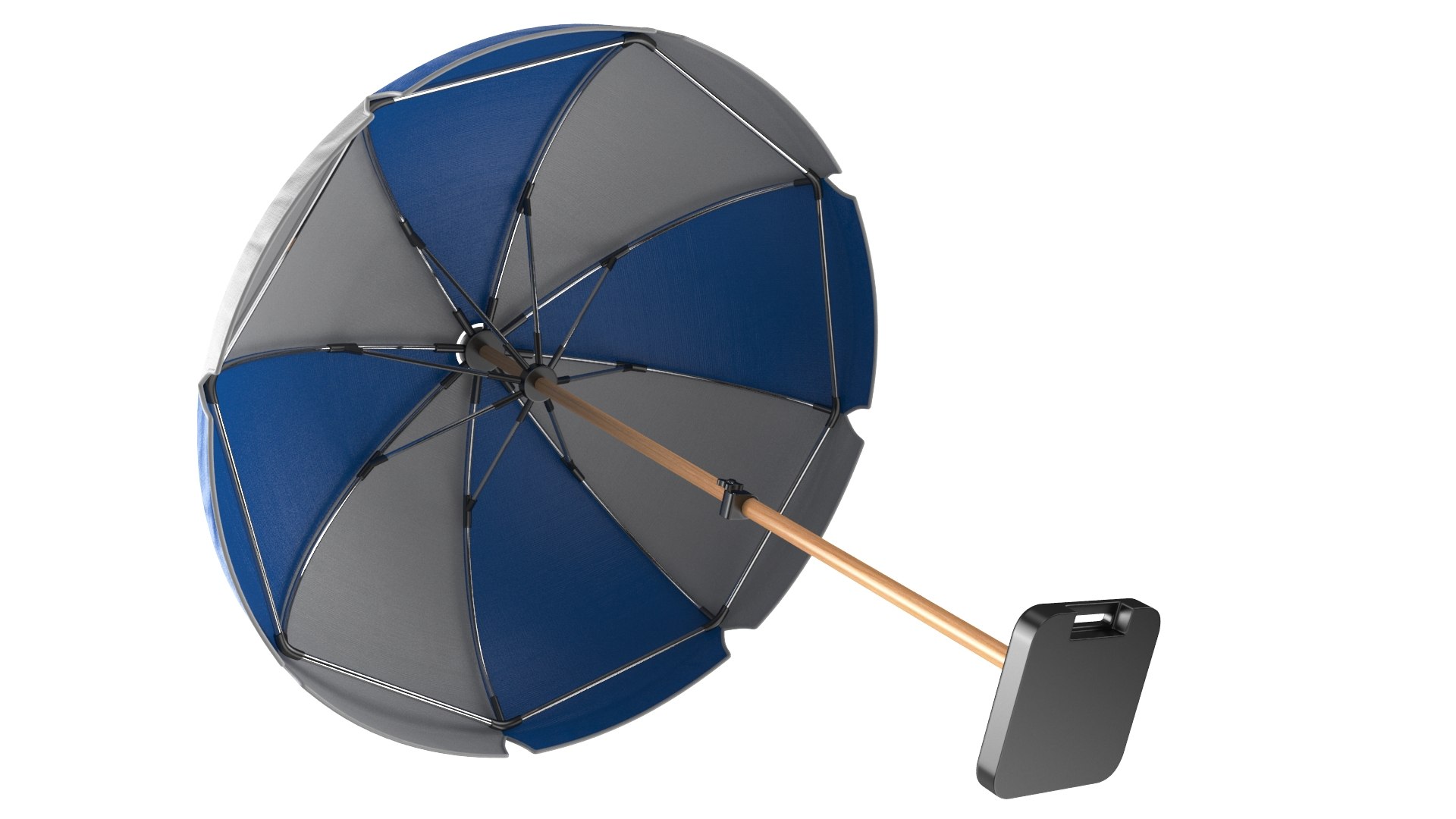 3D Two Detailed Patio Umbrellas Model - TurboSquid 2126721