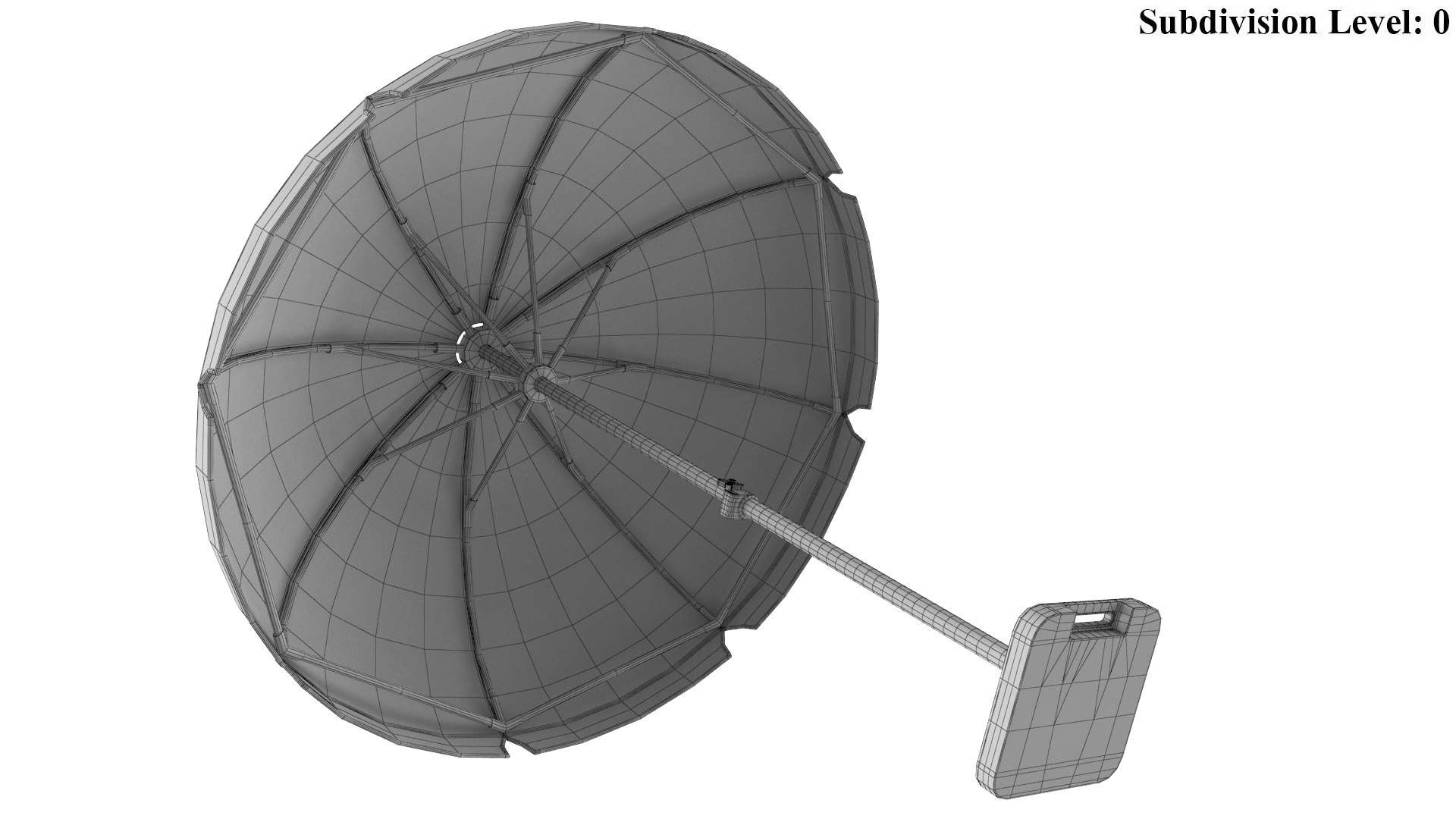 3D Two Detailed Patio Umbrellas Model - TurboSquid 2126721