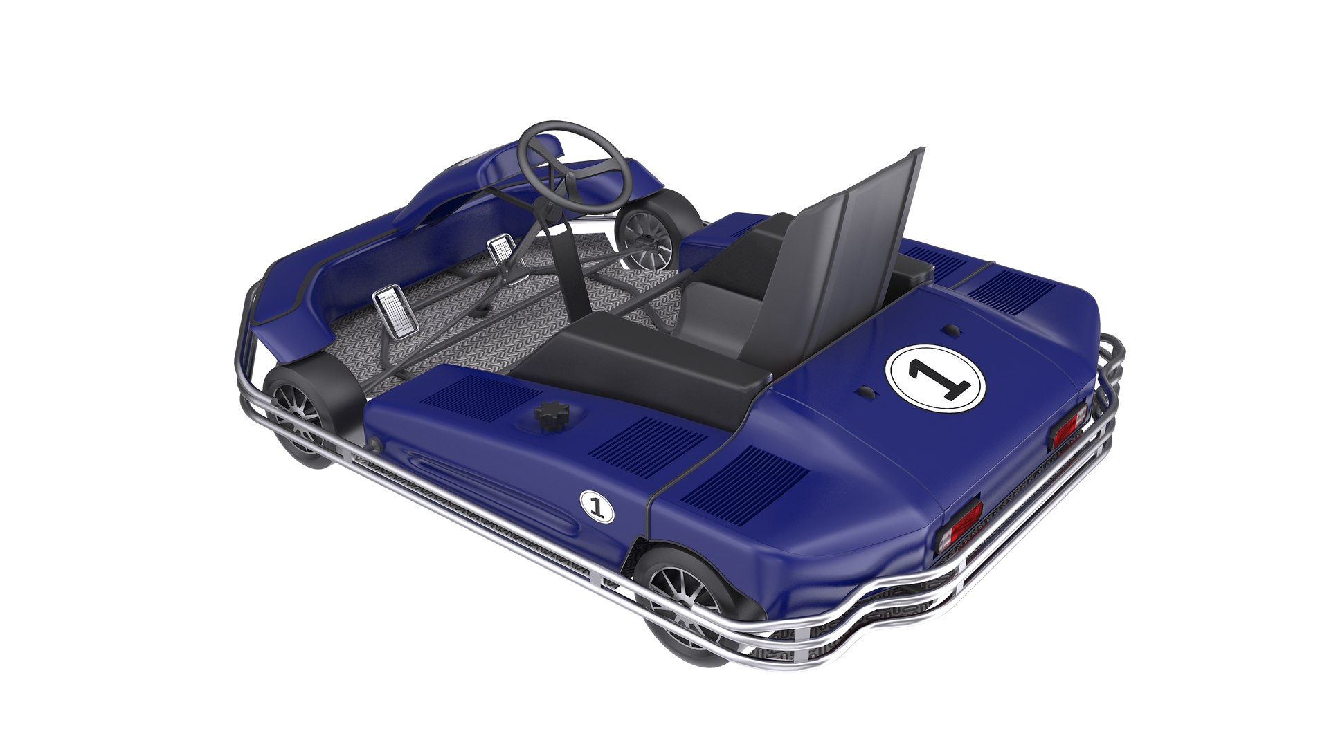 3D Go Kart - Blue Model - TurboSquid 1910879