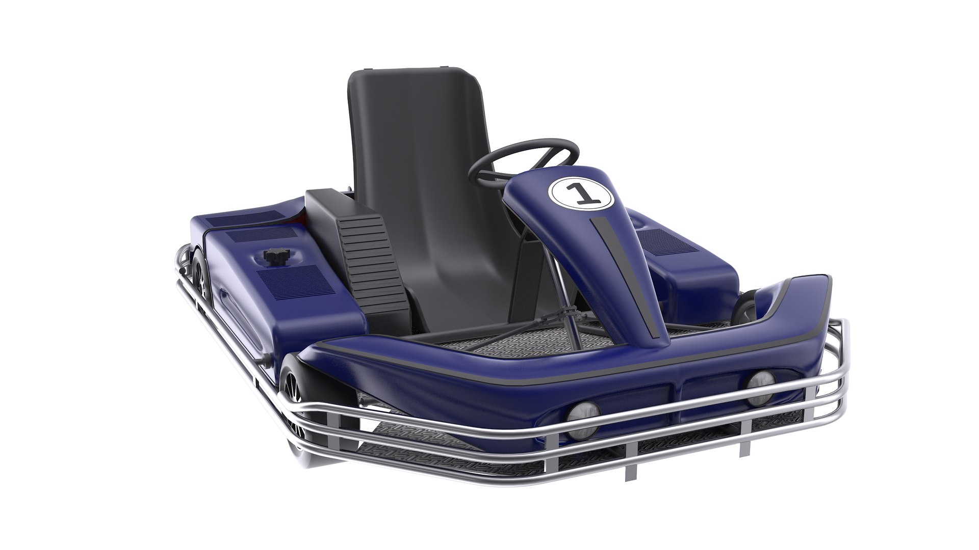 3D Go Kart - Blue Model - TurboSquid 1910879