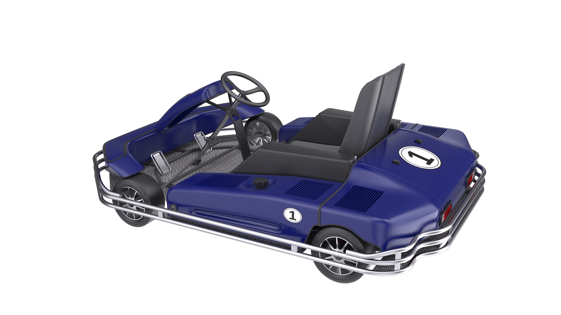 3D Go Kart - Blue Model - TurboSquid 1910879