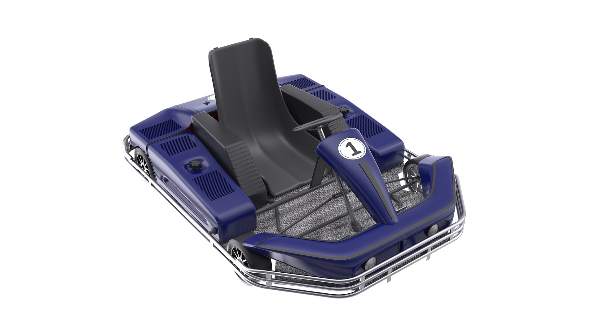 3D Go Kart - Blue Model - TurboSquid 1910879