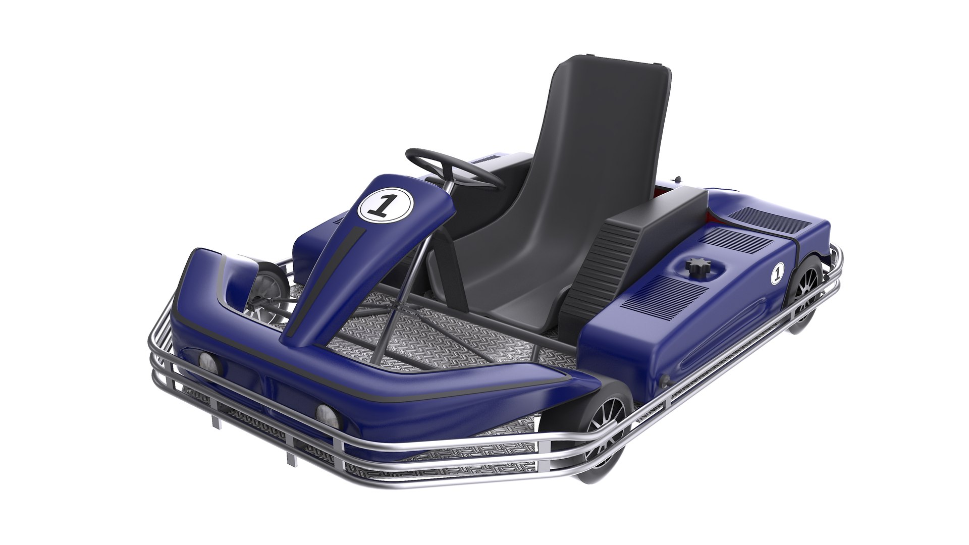 3D Go Kart - Blue Model - TurboSquid 1910879