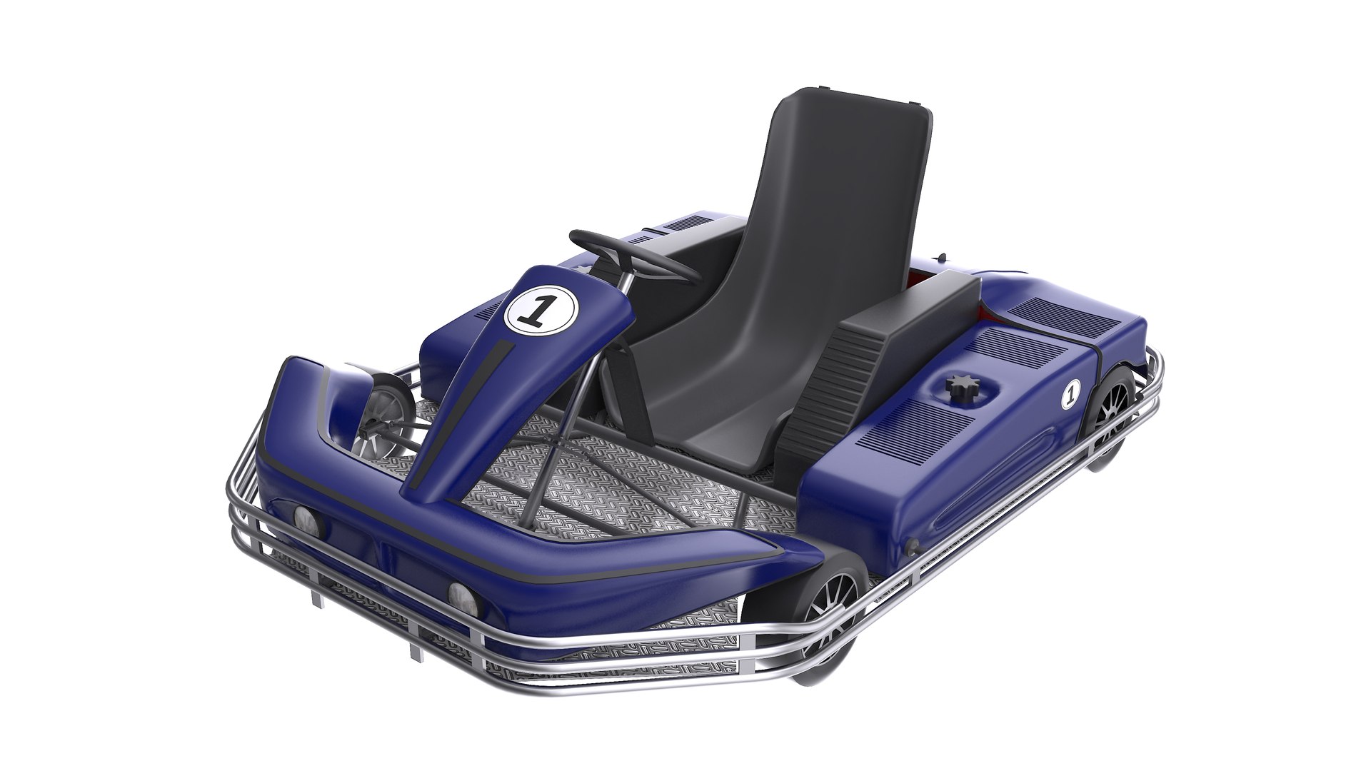 3D Go Kart - Blue Model - TurboSquid 1910879
