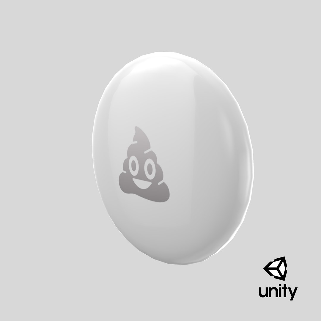 3D Apple AirTag Emoji Turd 3D Model - TurboSquid 1743514