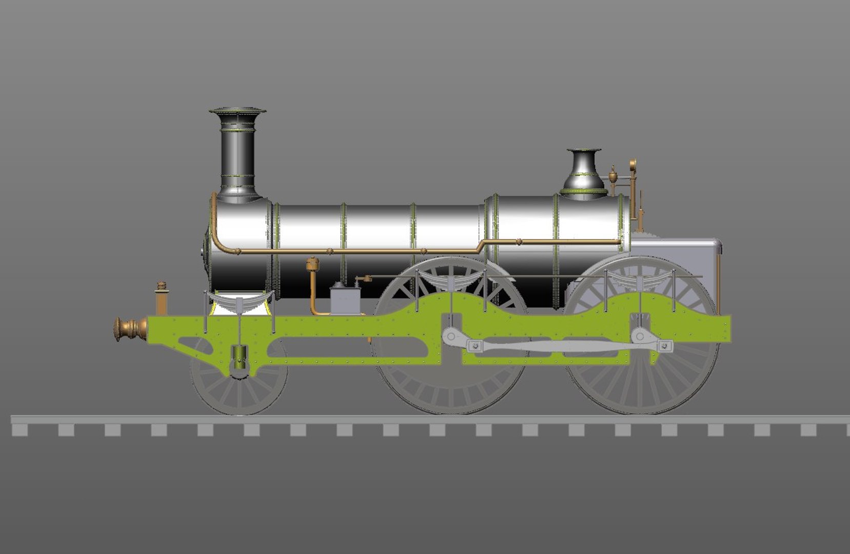 1866 British Express 3d Model